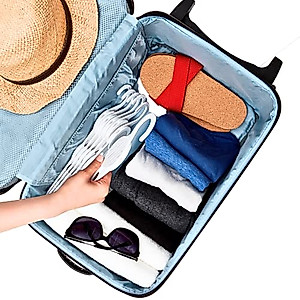 Wing Smart Hanger, Fits Adult & Kid Clothes Sizes, Space Saving & Multi Hanging, 10 Pack Black