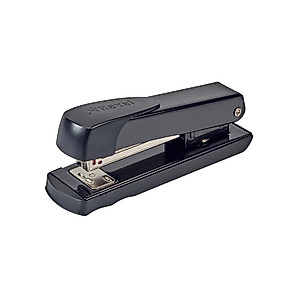 Rexel Meteor Half Strip Stapler, 20 Sheet Capacity, Uses 24/6 and 26/6 Staples, Metal Body, Black, 2100019