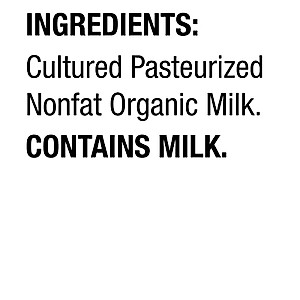 Wallaby Organic Aussie Greek Nonfat Yogurt, Plain, 32 oz. USDA Organic