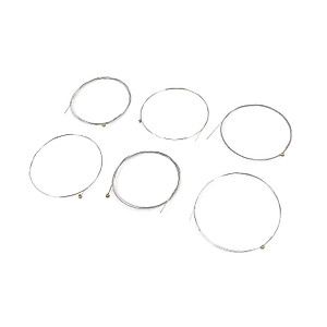 Geesatis 2 Set of 6 Electric Guitar Strings Single Electric Guitar Strings Replacement Steel String, E-1st, B-2nd, G-3rd, D-4th, A-5th, E-6th, Silver, Clear and Beautiful Tone