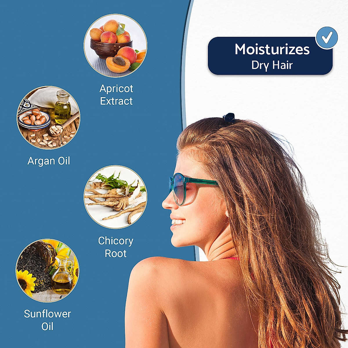 Pacific Spirit Moisturizing Shampoo Bar with Argan Oil for dry Hair - High Shine - Tropical Scent - SLS free, Sulfate-Free, Soap-Free, Zero Waste, Vegan, 3.53 Oz