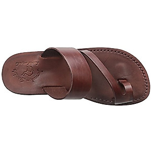 Zohar - Leather Toe Ring Sandal - Brown