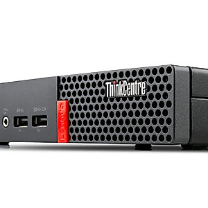 Lenovo ThinkCentre M910q Tiny Desktop - Intel Core i5-6500T Processor, 8GB RAM, 128GB SSD, Windows 10 Pro - Black (Renewed)