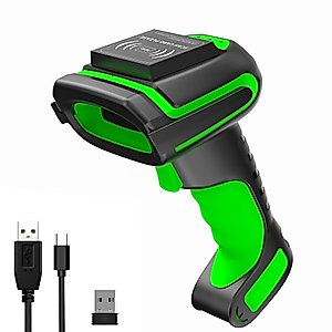 Symcode Barcode Scanner RFID Scanner with Impinj E310 UHF RFID Reader, Wireless Bluetooth Barcode Scanner 2D/1D/QR Code Scanner, Multi-Mode: Barcode Scanning, UHF RFID Tag Reader/Writer