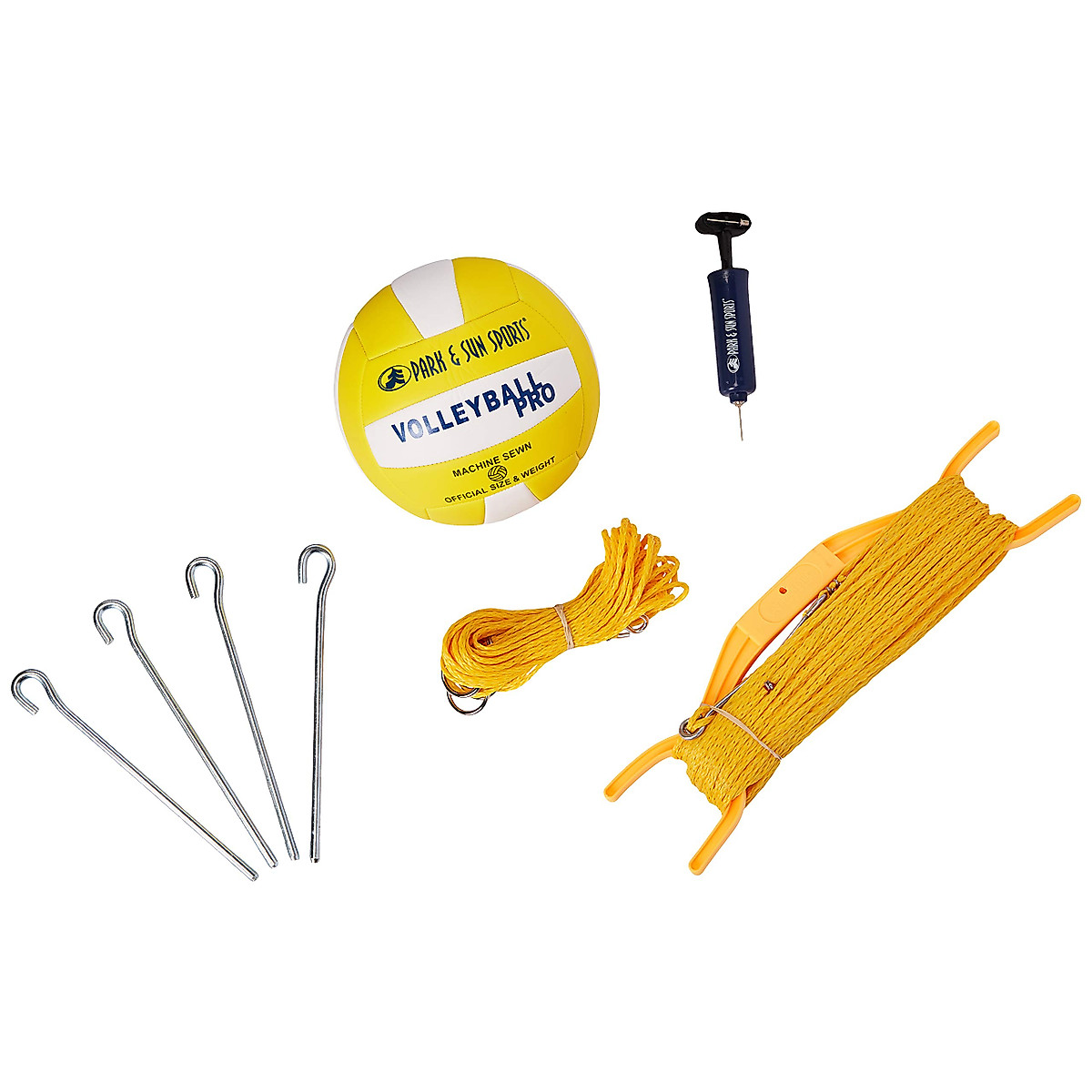 Park & Sun Sports Tournament Flex: Portable Outdoor Volleyball Net System, Blue