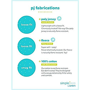 Simple Joys by Carter's Boys' 6-Piece Snug Fit Cotton Pajama Set, Multicolor/Cars/Dog/Firetruck/Stripe, 4T