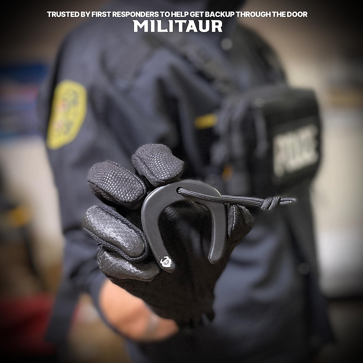 Militaur First Responder Door Stop. Stops Doors from Closing. Orange is Glow in The Dark. Police & EMS Door Jam. Firefighter Tools Door Wedge. Door Pinch Guard. Molle & PALS Compatible. (Pack of 2)