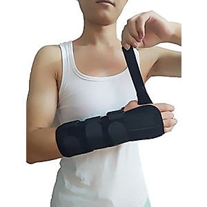 Rousu Medi Forearm and Wrist Support Splint Brace Forearm Immobilizer Brace (Left hand)