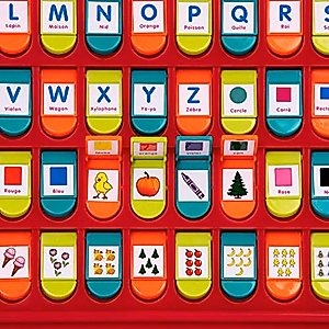 Battat – French Alphabet Toy For Learning – 50 Pop-Up Flaps – Letters, Words, Numbers, Colors, Shapes – Educational Toy For Toddlers, Kids – 3 Years + – Alphabet Cache-Cache