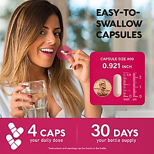 D-Mannose 2000mg with Cranberry 500mg & Hibiscus - Clinically Tested Strength for Urinary Tract Health - Supplement for Women - Bladder, Liver & Microflora Support - Made in USA - Vegan, 120 Capsules