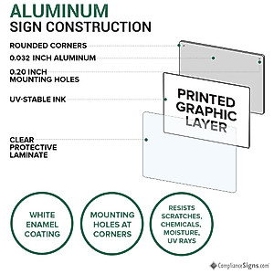 ComplianceSigns.com Texas 30.05 A Person May Not Enter with a Firearm Bilingual, Aluminum, 24" x 24"
