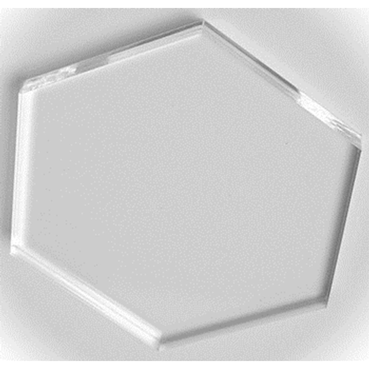 Clear Acrylic Laser Cut Hexagon Sheet, Hexagon Place Cards for Table Numbers, Guest Name, Food Signs and Special Event Decoration and DIY Accessory (3.0")