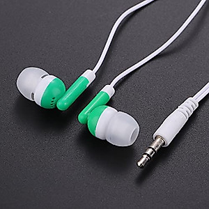 Yoley 200 Packs Classroom Earbuds Bulk Headphones for Kids School Students Children, Wholesale Class Set Durable Earphones, Individually Bagged (200 Mixed)