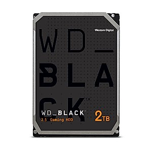 Western Digital 2TB WD Black Performance Internal Hard Drive HDD - 7200 RPM, SATA 6 Gb/s, 64 MB Cache, 3.5" - WD2003FZEX