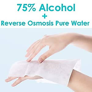 MagiCare Hand Sanitizer Wipes (4-80ct Packs) - Disposable 75% Alcohol Wipes - Unscented Sanitizing Wipes for Home, Travel, Classroom, Camping, etc - Four, 80ct Hand Wipes Soft Packs (320pcs)