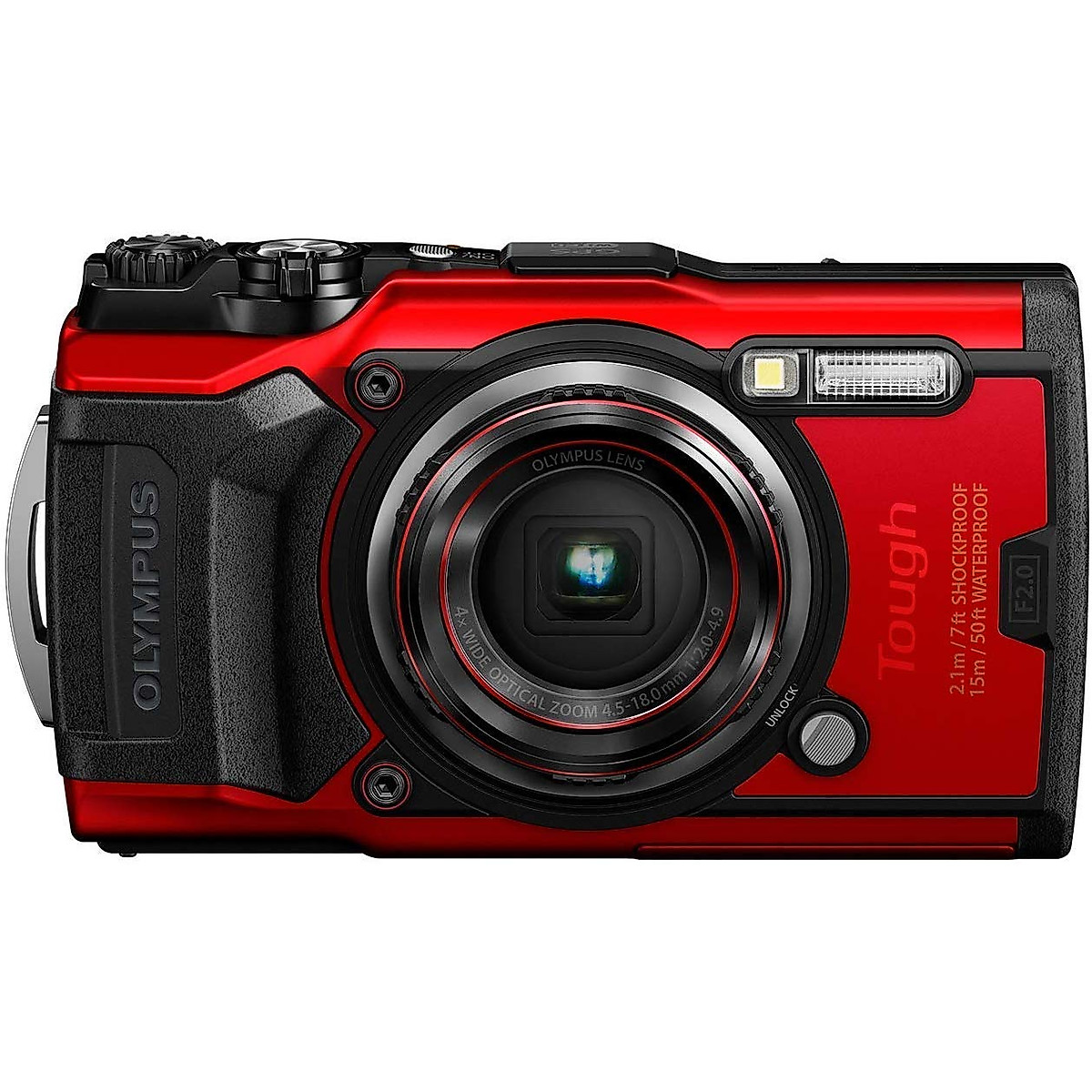Olympus Tg-6 Tough Camera - Red + 32 GB Memory Card