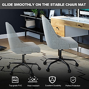 Chair Mat for Carpet- Low Pile (1/4" Thick) Carpet Protector for Office Gaming Desk Chair. Heavy Duty Desk Chair Mat for Carpeted Floors (for Carpet Floor, with Lip-47.5" x 35.5")