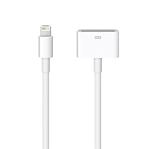 Lightning to 30-Pin Adapter, [MFi Certified] iPhone Charging Data Sync Connector Cable 8-Pin Male to 30-Pin Female Output Adapter Compatible iPhone 13/12/11/X/8/7/6/5/4S/4/3/3G/iPad/iPod(0.2 m)