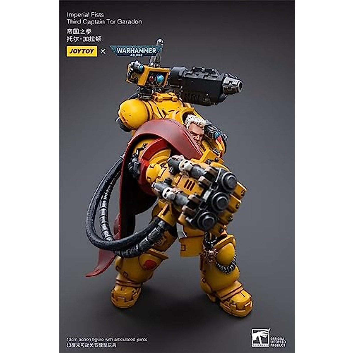 HiPlay JoyToy Warhammer 40K Imperial Fists Third Captain Tor Garadon 1:18 Scale Collectible Action Figure