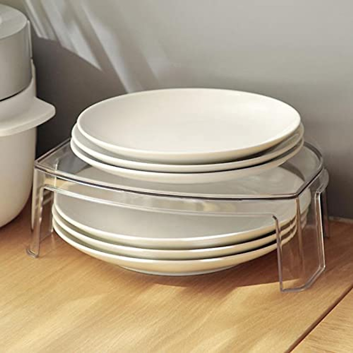 BAFAFA Drying Rack, Kitchen Dish Rack, Countertop Drain Dish Rack, Dry Dish Storage Box Supplies Shelves (Color : Green)