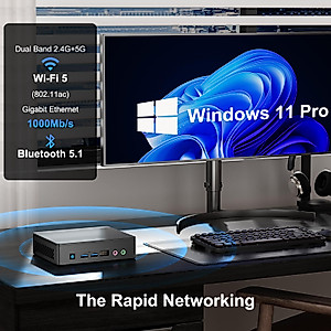 Intel Nuc 11 NUC11ATKC4 Atlas Canyon Mini pc,Intel Celeron N5105, 2.0 GHz - 2.9 GHz Burst, 4 core, 4 Thread, 15W Intel UHD Graphics, 450 – 800 MHz Burst, 16GB RAM, 512GB SSD, Windows 11 Pro