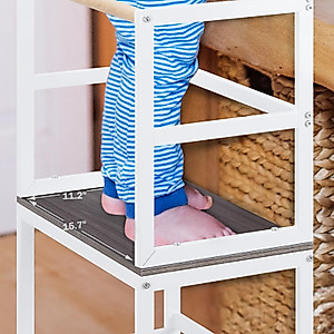 Kitchen Step Stool, Learning Step Stool, Heavy Duty Step Stool, Bed Steps for High Beds Hold Up to 150 Lbs