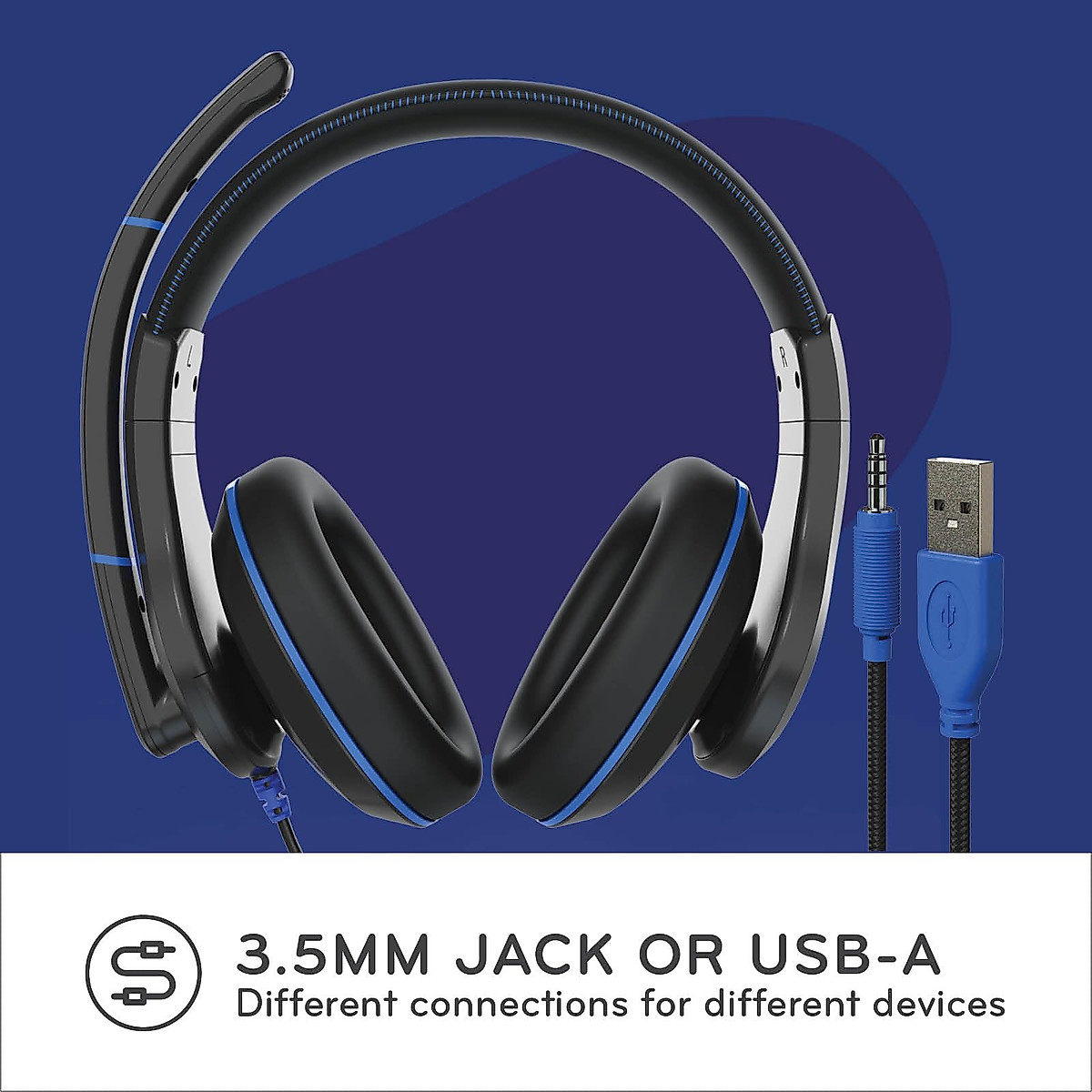 ThinkWrite Technologies TWT Audio Duro, TW220 (2nd Gen) | Premium Over-Ear Wired Headset with Noise Reducing Microphone (USB-A Connection)