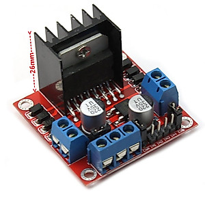 Ardest L298N Dual H-Bridge Motor Drive Controller for Arduino Smart Car Robot Power Stepper Motor Driver Module
