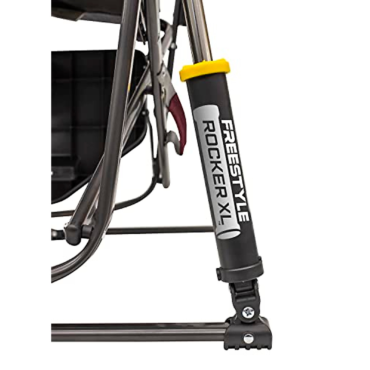 GCI Outdoor Freestyle Rocker XL Portable Folding Rocking Chair, Outdoor Camping Chair with Side Table