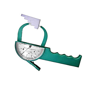 Lange Skinfold Caliper with 5-Step Calibration Block, Compact Hard Case, and Instruction Manual with Charts to Measure and Calculate Body Fat Percentage, 1.0 mm Accuracy, Professional Quality