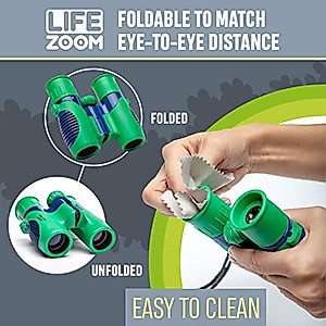 Kids Binoculars and Compass - 8x21 Compact Binoculars for Kids - High Resolution Real Optics - Bird Watching- Small Binoculars for Kids 5-12, Boys, Girls - Outdoor Play - Hunting - Camping