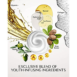 EnaSkin Retinol Wrinkle Cream for Face with Hyaluronic Acid, Deluxe Anti Aging Moisturizer Reduce Wrinkles, Fine Lines, Day and Night Retinol and Collagen Moisturizer Face Cream, Stocking Stuffer, 1.7 Fl. Oz