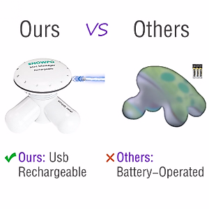 Handheld Mini Massager Hand Held Rechargeable Electric Full Body Personal Massager Deep Tissue Percussion Muscle Pain Relief for Neck, Back, Shoulder, Hand Massage Tools Cordless Massagers Vibrating