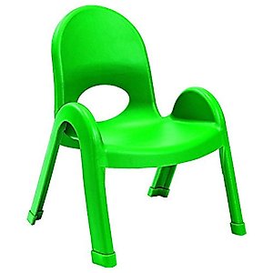 Angeles 9-Inch Value Stack Chairs Set of 4 (Shamrock Green) (AB7709PG4)