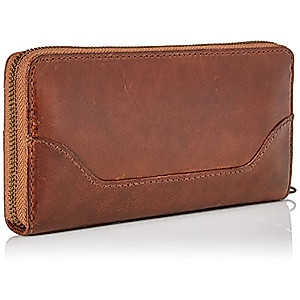 Frye womens Melissa Zip Wallet, Cognac, One Size US