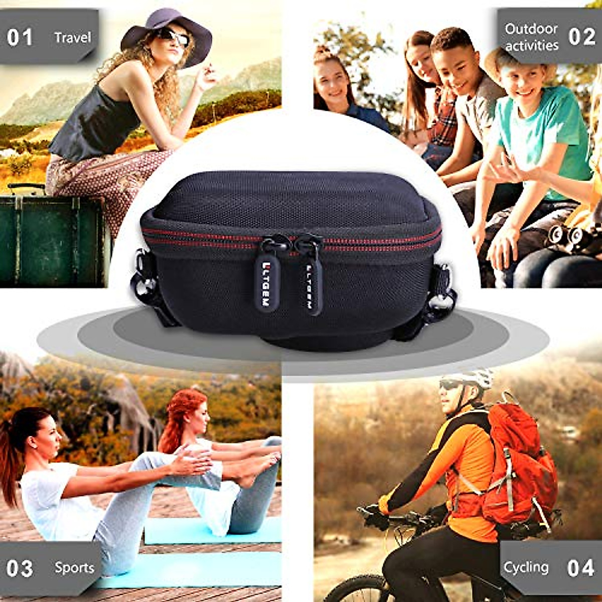 LTGEM Instant Camera Case for Fuji Instax Mini 12/ Fuji Instax Mini 11 / Fuji Instax Mini 10 / Fuji Instax Mini 9 / Fuji Instax Mini 8 Instant Camera (Case one only ！)