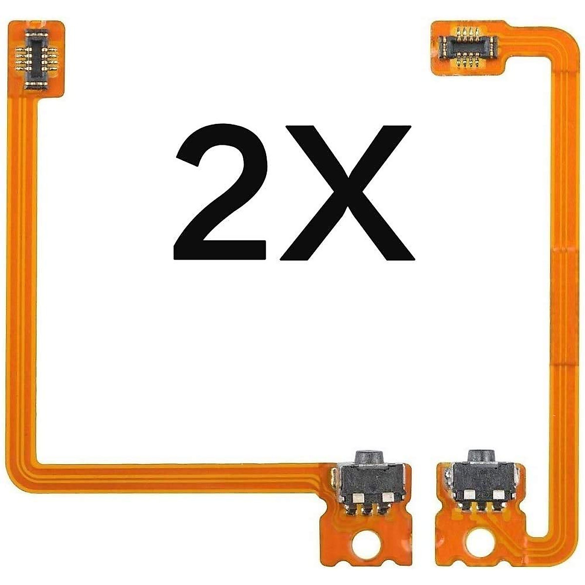 2X L R Left Right Shoulder Trigger Button Switch Connector Module Flex Cable Replacement Compatible with Nintendo 3DS XL (not fit 3DS)