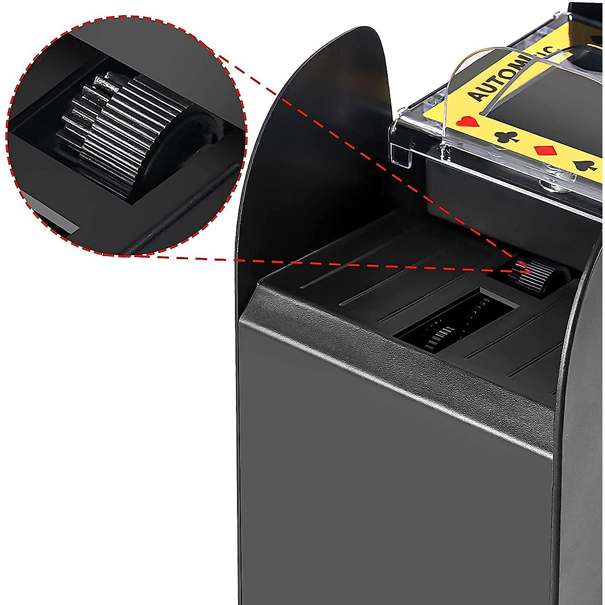 Nileole 6 Decks Automatic Card Shuffler, Battery-Operated for UNO,Phase10, Texas Hold'em, Poker, Home Card Games, Blackjack, Party Club