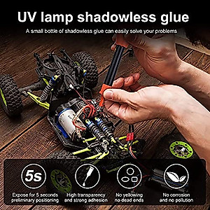 Liquid Plastic Welder - UV Light Curing Glue Adhesive Kit 5 Seconds Fix/Fill/Seal/Bond/Repair Almost Anything - Waterproof and Heat - Resistant