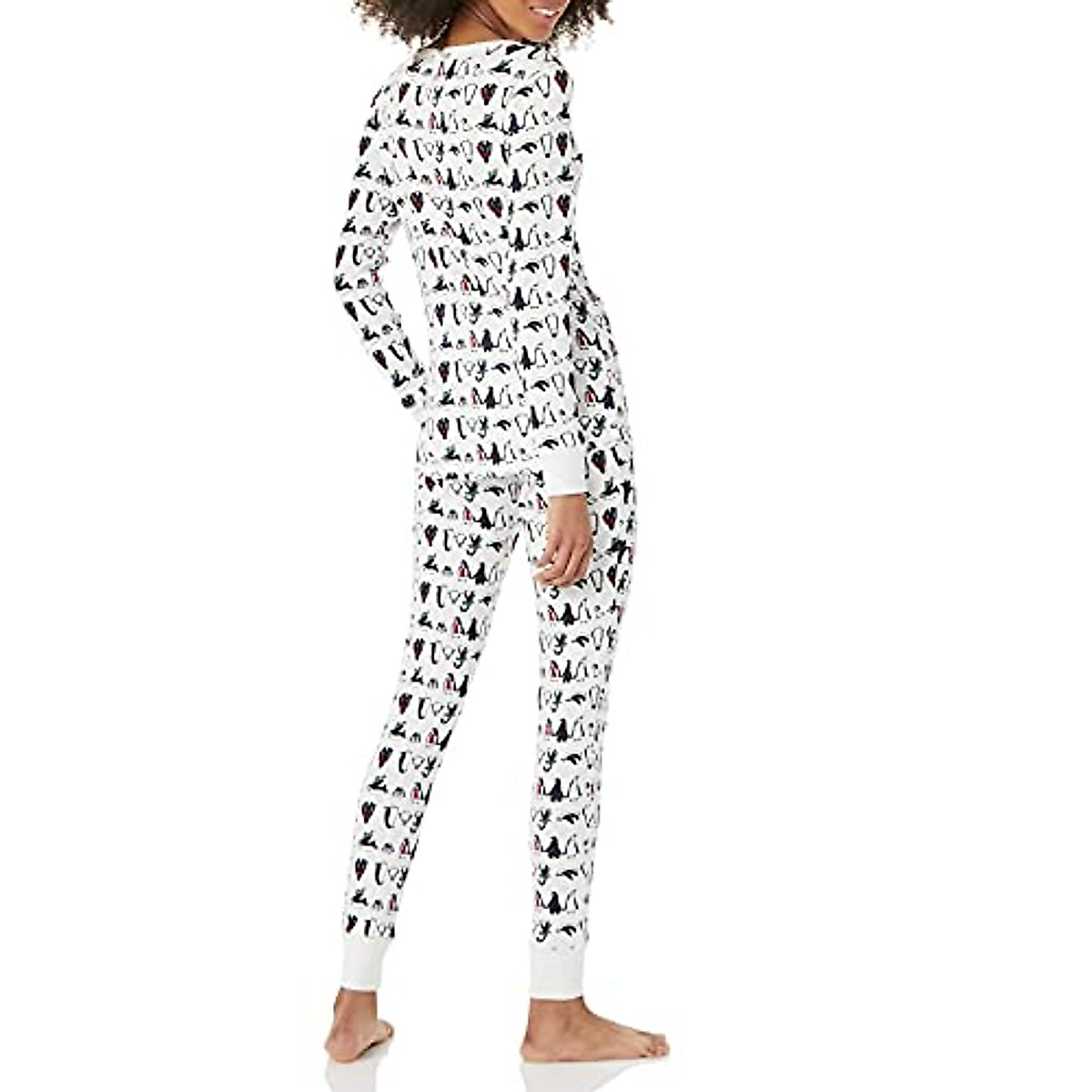 Amazon Essentials Women's Snug-Fit Cotton Pajama Set (Available in Plus Size), Penguin Parade, Medium