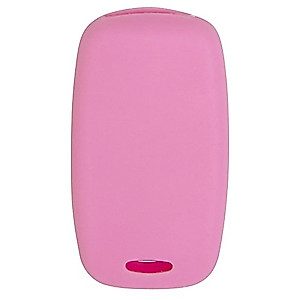 Keyless2Go Replacement for New Silicone Cover Protective Case for Mazda Remote with FCC KPU41846 KPU41794 - Pink