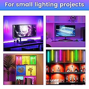 Muzata 10Pack 1FT/12inch Excellent Spotless LED Channel System with Milky White Cover Black Aluminum U Shape LED Strip Diffuser Channel U108 BW 0.3M