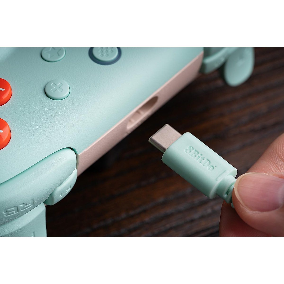 8Bitdo Ultimate 2C Wired Controller for Windows PC and Android, with 1000Hz Polling Rate, Hall Effect Joysticks and Hall Triggers, and Remappable L4/R4 Bumpers (Mint)