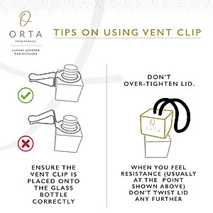 Orta Fragrances No1 Kreed Aventos Inspired Car Air Freshener | Long Lasting Car Diffuser Scents for Men, Women and Unisex | Vent Clip Included | Odor Eliminator Car Accessories | 8ml