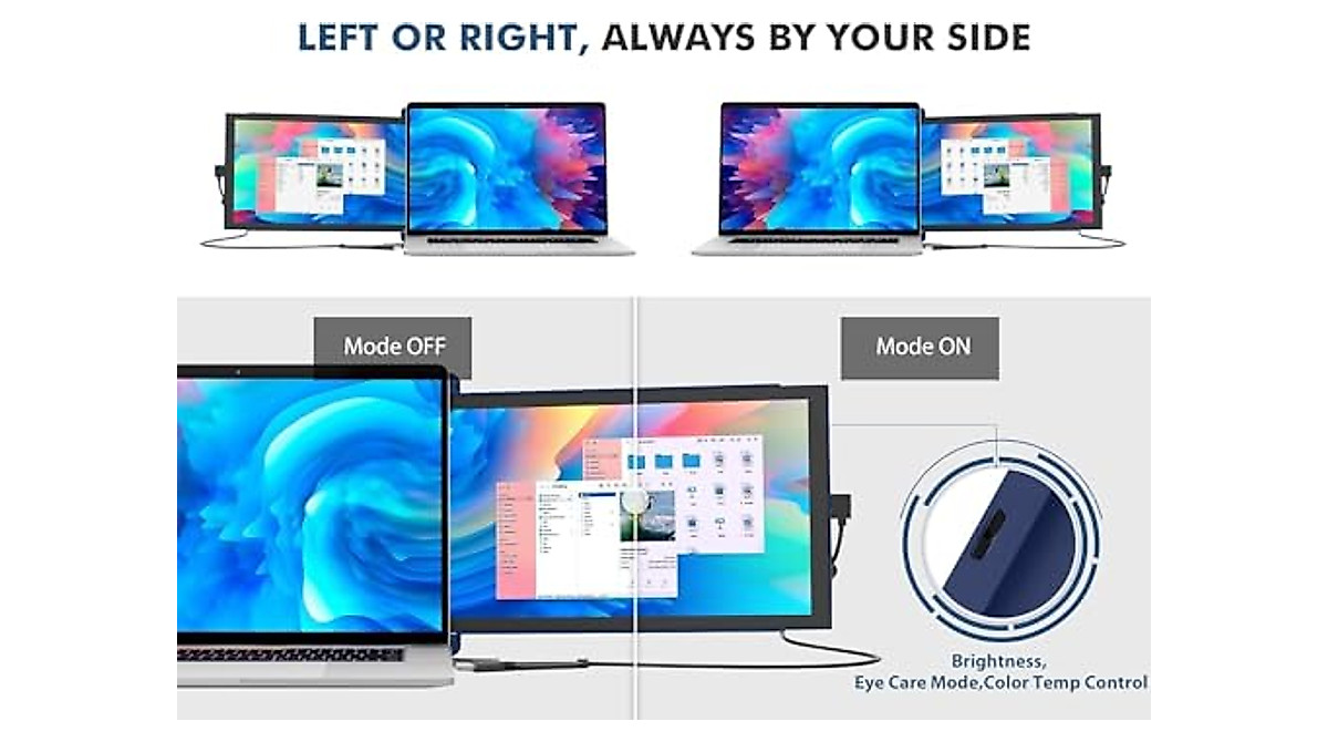Duex Max DS Portable Monitor 14.1" FHD Extender for Laptop