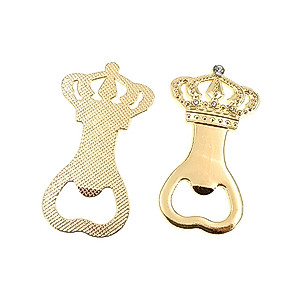 Kinteshun Bottle Opener with Gift Box Packing,Crown Shape Wedding Birthday Baby Shower Party Favor Bottle Opener Souvenir Gift(12pcs,Rose Gold Tone)