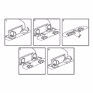 Bath Décor 2Q1R6-40 Deluxe Slow Close Plastic Toilet Seat with Vari-Adjust Lok-Down R'N'C Hinge and Quik-Lok Mounting Hardware, Round, Dresden Blue