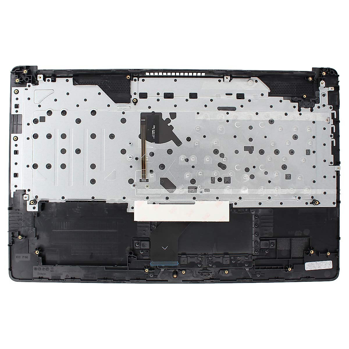 XtremeAmazing Black Palmrest Upper Case with Backlit Keyboard Without Touchpad L22750-001 for HP 17-by 17-CA