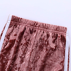 MYGBCPJS 2Pcs Fashion Toddler Baby Girl Velvet Sweatshirt Tops Pant Set Tracksuit