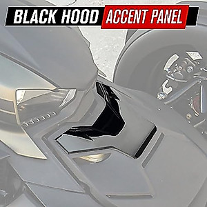 A & UTV PRO Ryker Fairing Panels & Hood Accent Panel Kit for Can-Am All Ryker Models, Classic Black Hood Accent Intense Accessories, Replace OEM # 219400803, 219400873, 3PCS
